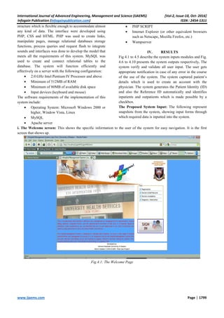 Development of Hospital Information Management Systems | PDF