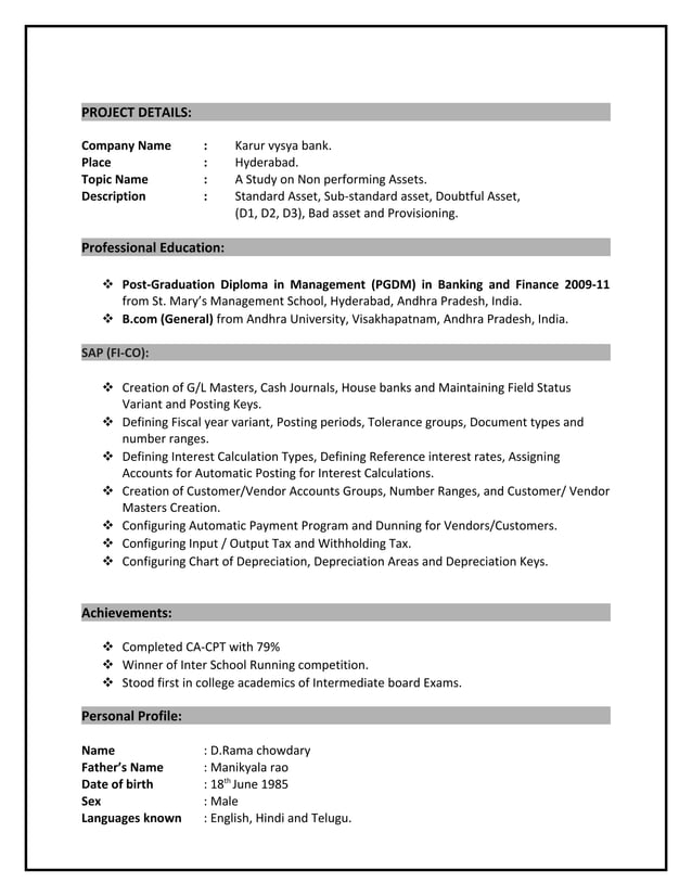 ram resume | DOC