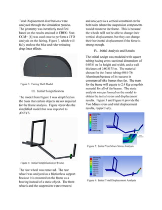 Stress Analysis on Human Powered Vehicle Frame | PDF