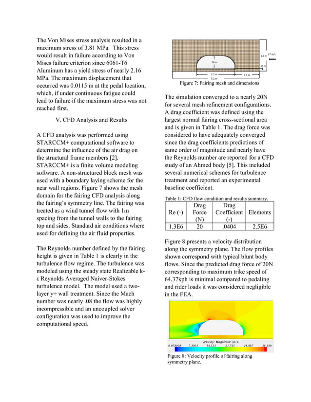 Stress Analysis on Human Powered Vehicle Frame | PDF | Cycling | Sports