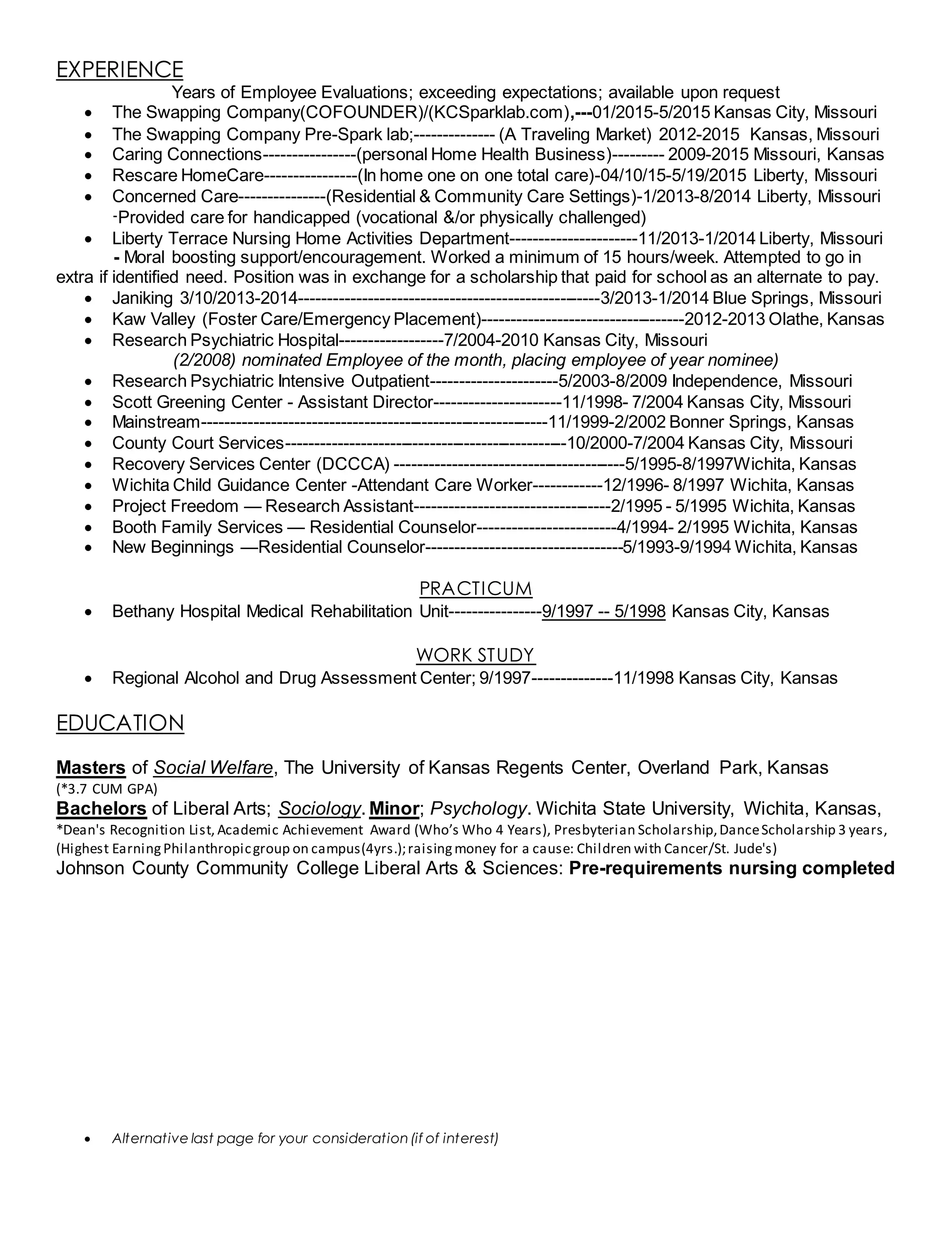 SW Resume NEW | PDF
