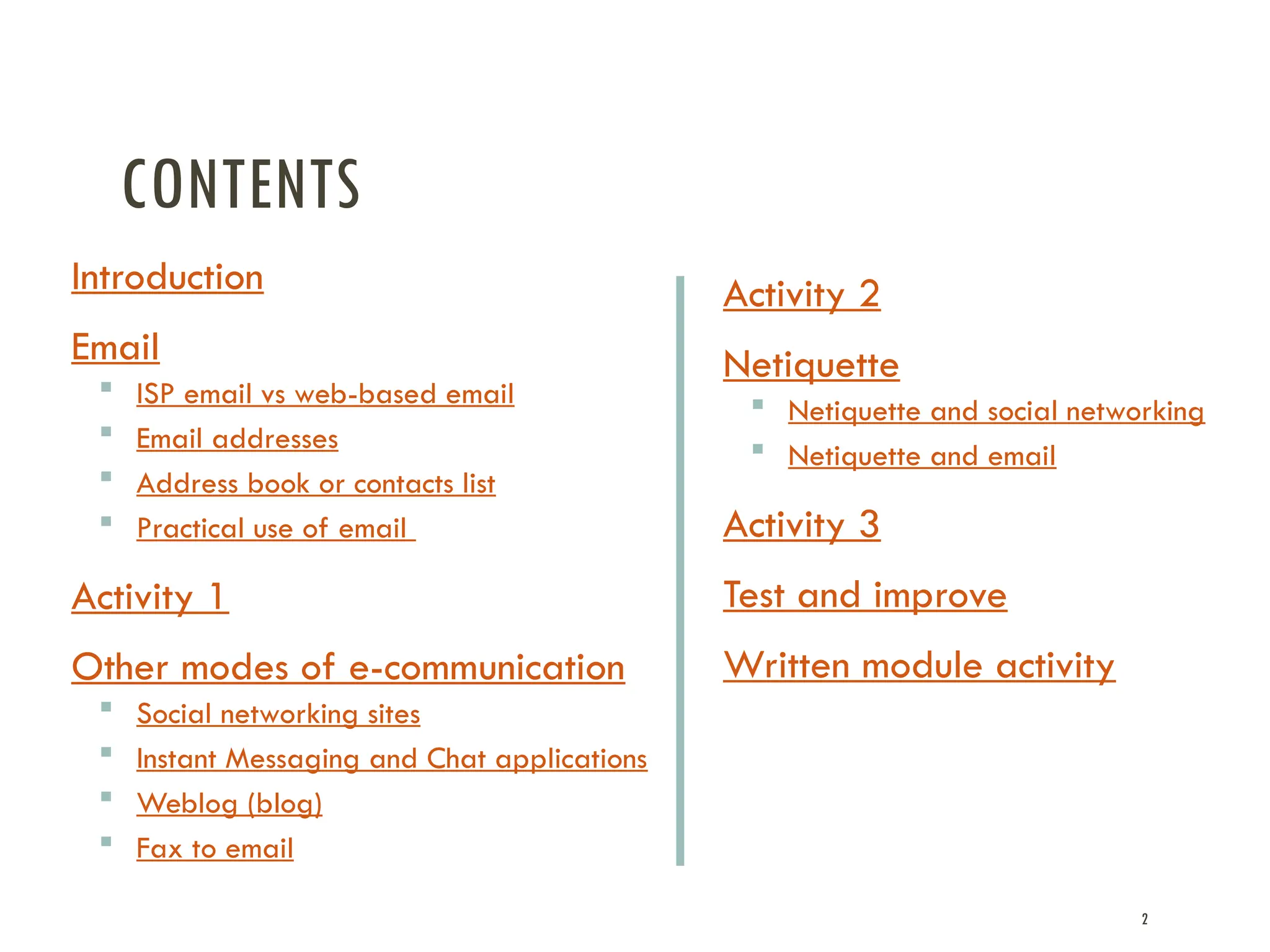 Electro communication Email applications | PPTX
