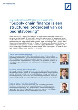 Supplier Finance & Bosal | PDF