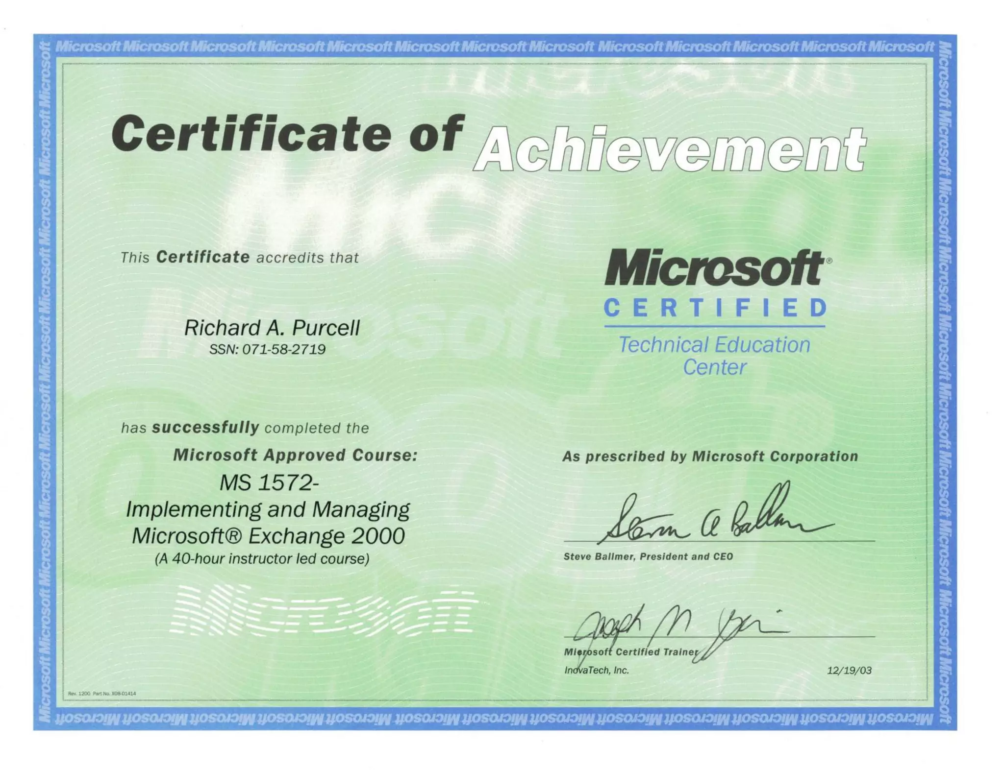 Microsoft Certificate_opt | PDF