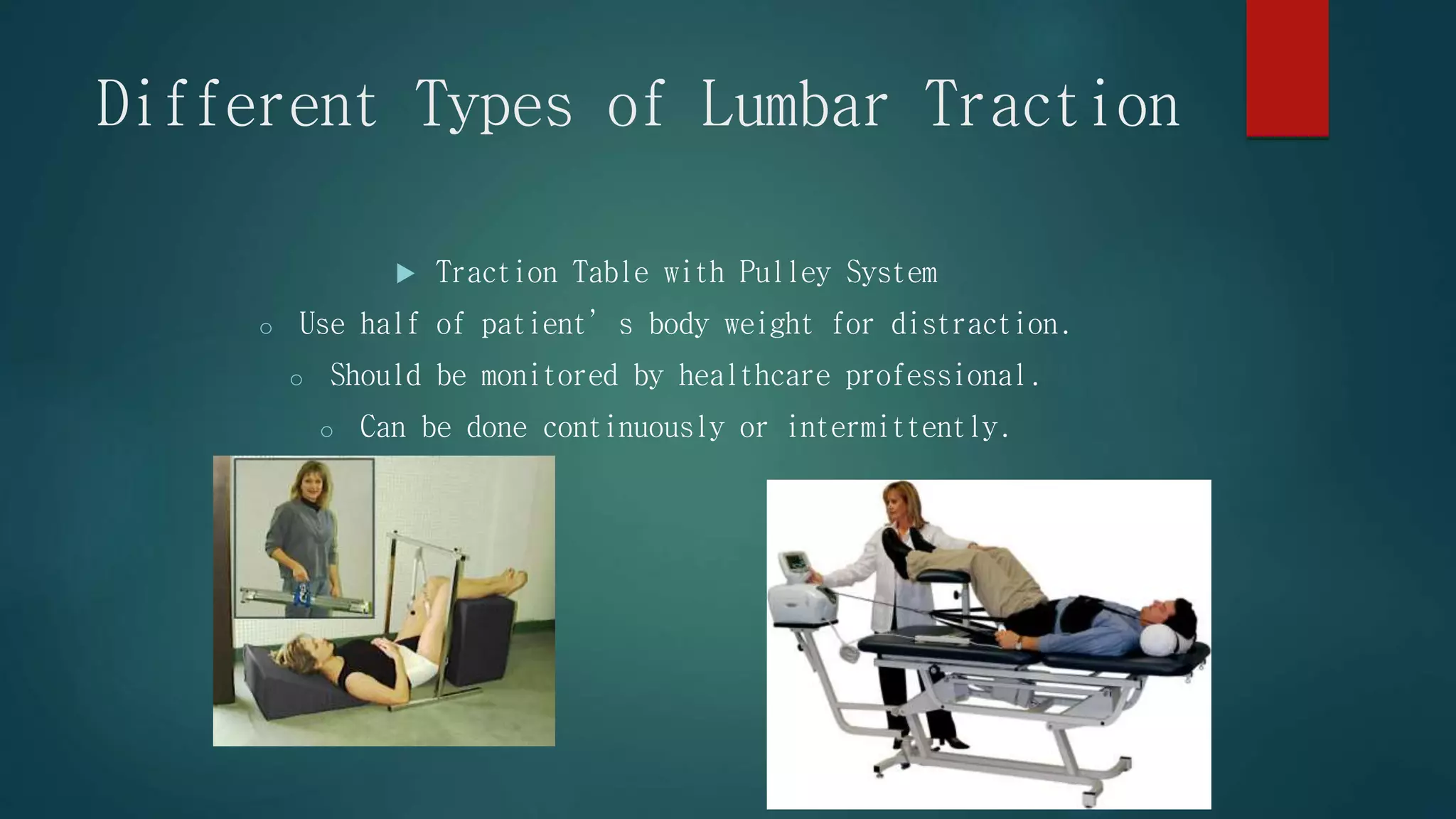 Cervical and Lumbar Traction | PPTX