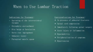 Cervical and Lumbar Traction | PPTX