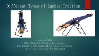 Cervical and Lumbar Traction | PPTX