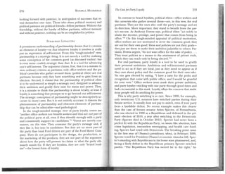 The Case for Party Loyalty | PPT