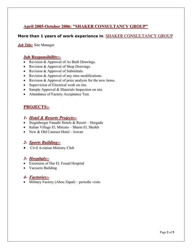 Amr CV Rev 2.B | PDF