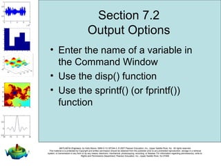 Chapter 7 - User Controlled Input and Output | PPT