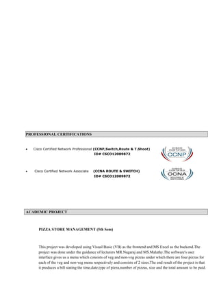 Marcel Resume | DOC