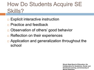 Incorporating Social Emotional Learning and IL Standards-A | PPT