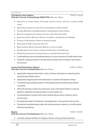 CV for Irikefe | PDF