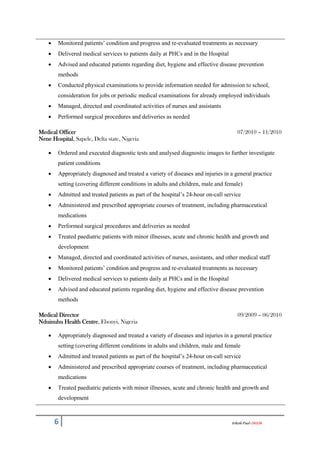 CV for Irikefe | PDF