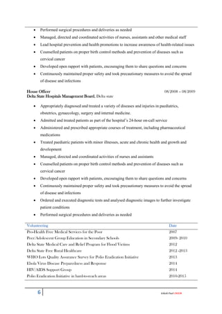 CV for Irikefe | PDF