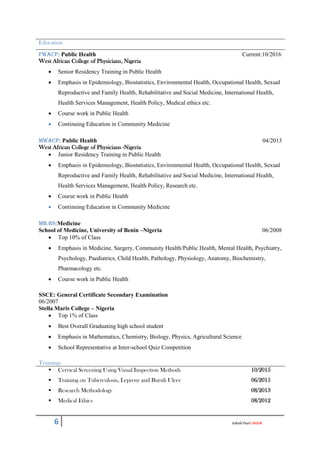 CV for Irikefe | PDF
