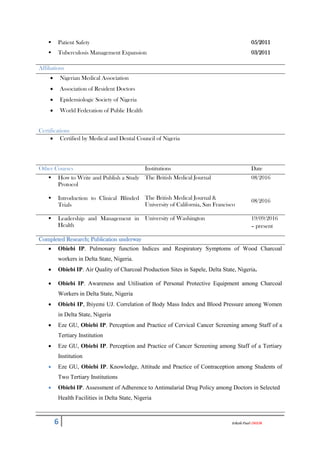 CV for Irikefe | PDF