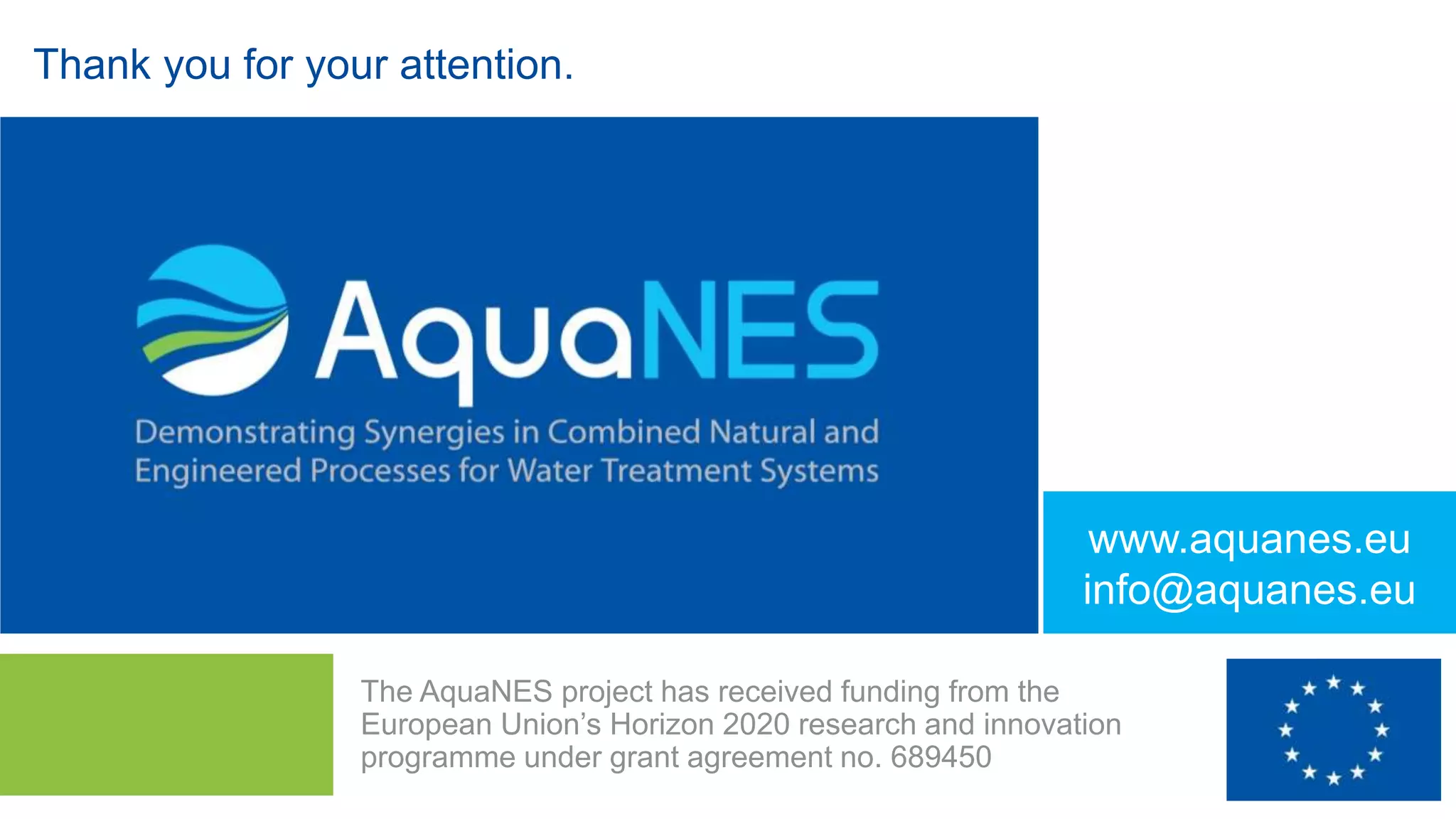 Green, nature-based water infrastructure: The EIP Water "NatureWAT ...