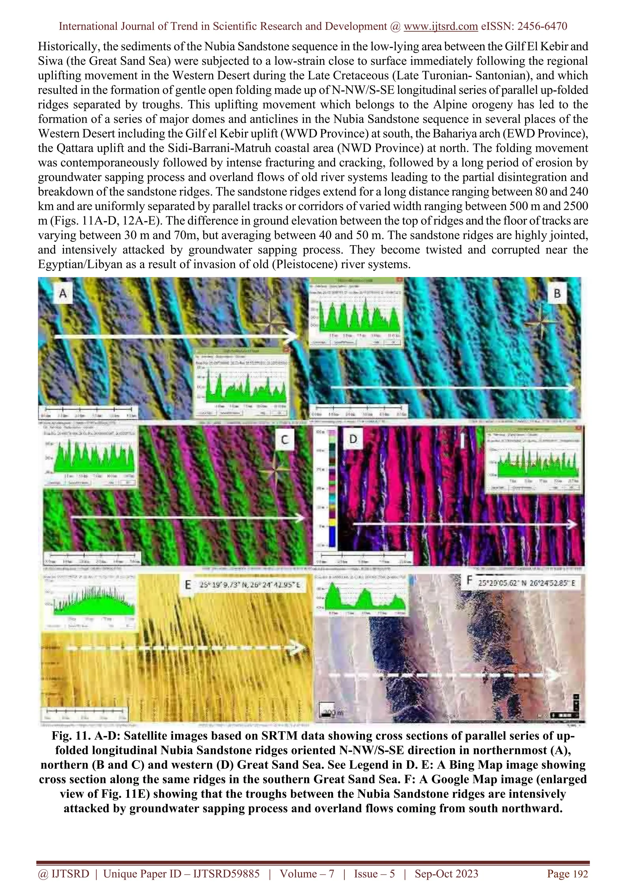 Groundwater Sapping Process and Runoff of Old River Systems in the ...
