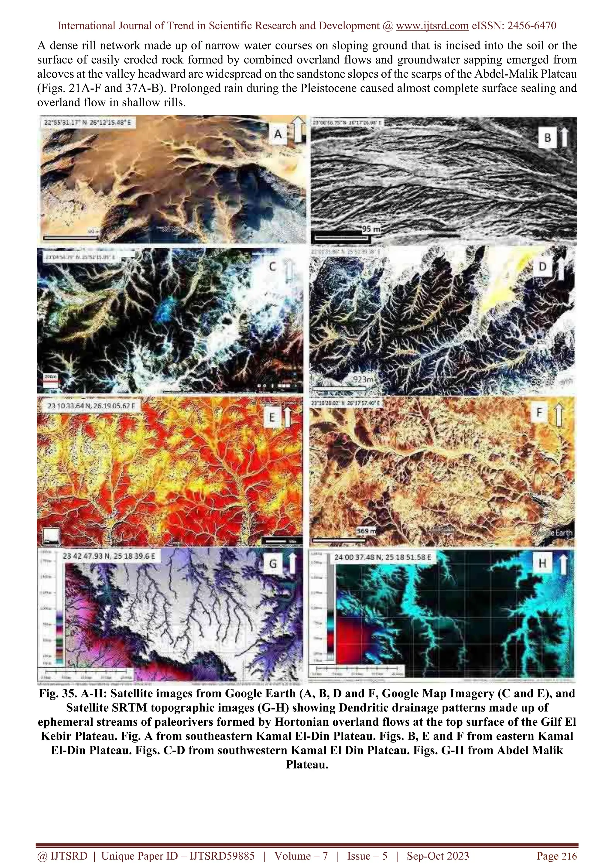 Groundwater Sapping Process and Runoff of Old River Systems in the ...