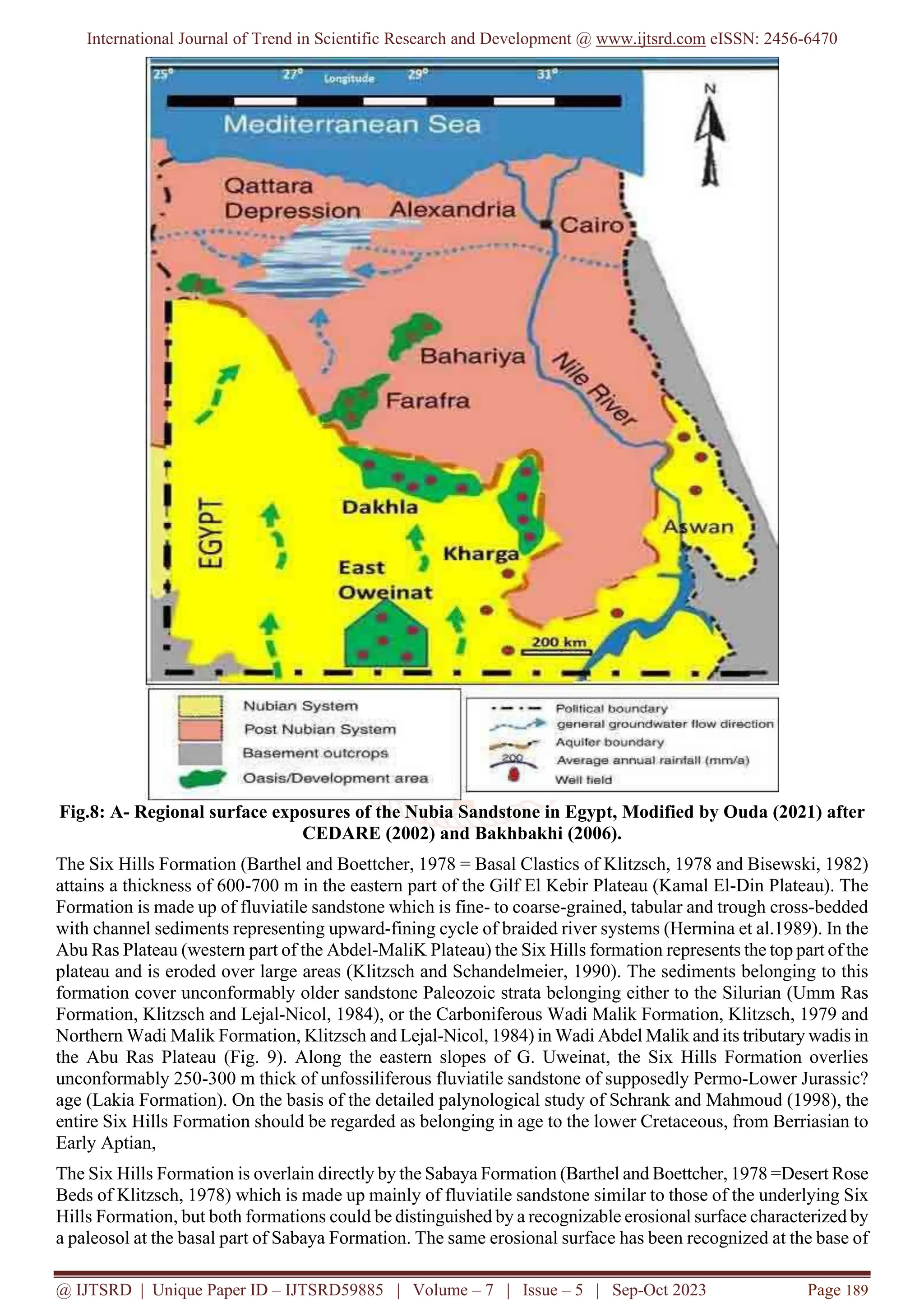 Groundwater Sapping Process and Runoff of Old River Systems in the ...