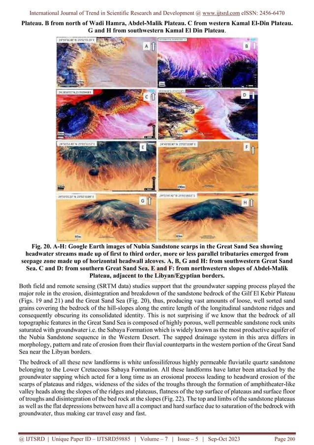 Groundwater Sapping Process and Runoff of Old River Systems in the ...