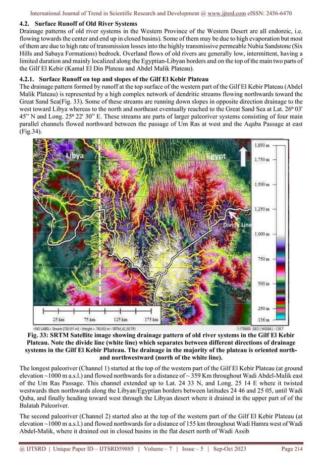 Groundwater Sapping Process and Runoff of Old River Systems in the ...
