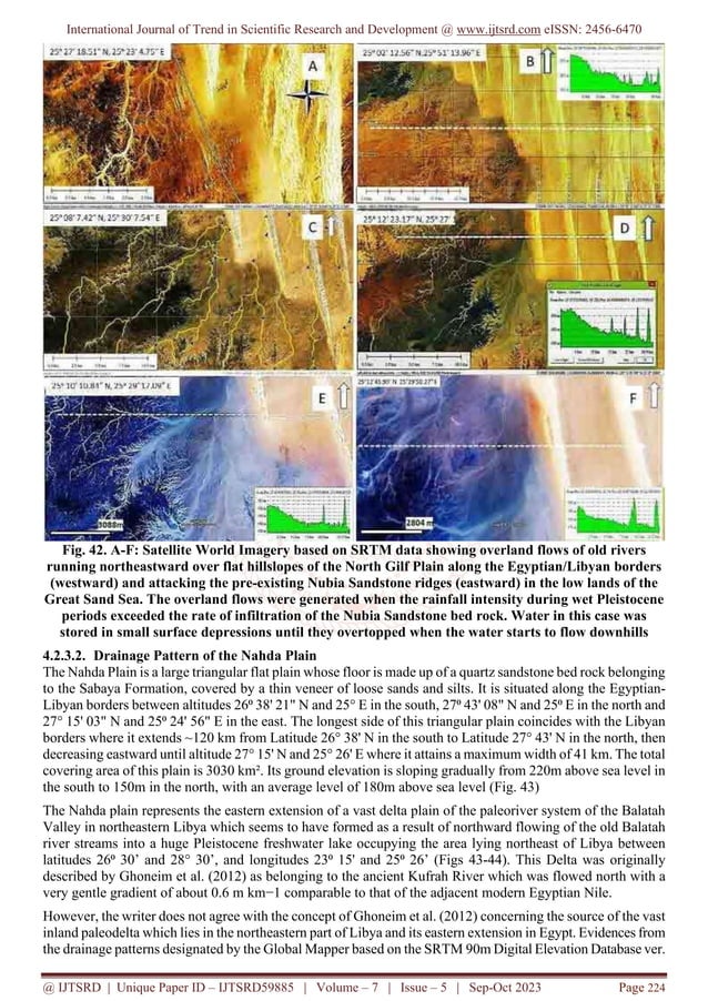 Groundwater Sapping Process and Runoff of Old River Systems in the ...