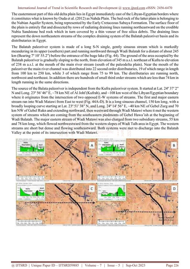 Groundwater Sapping Process and Runoff of Old River Systems in the ...