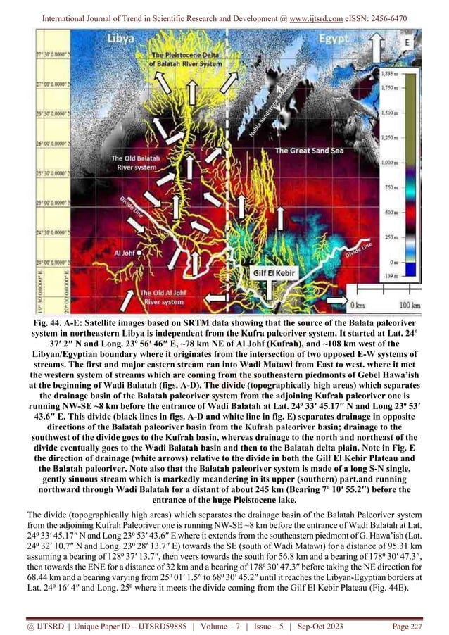 Groundwater Sapping Process and Runoff of Old River Systems in the ...