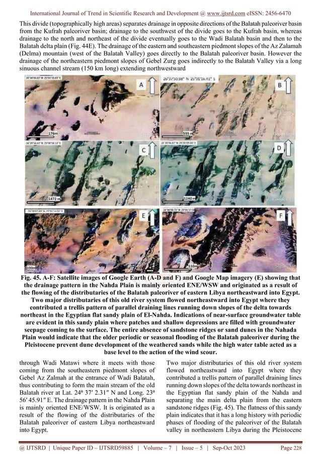 Groundwater Sapping Process and Runoff of Old River Systems in the ...