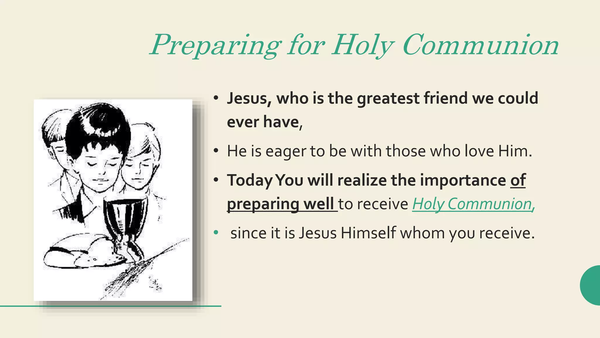HOLY COMMUNION for Kids | PPTX