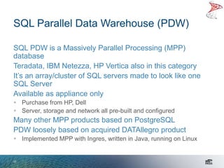 Big Data on the Microsoft Platform | PPT