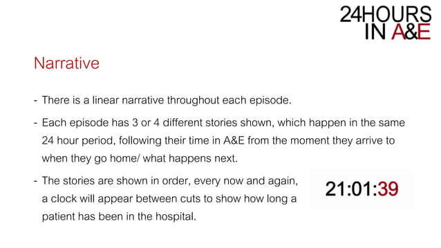 24 Hours in A&E presentation | PPT
