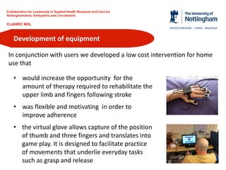 A low cost virtual reality system for home based rehabilitation of the ...