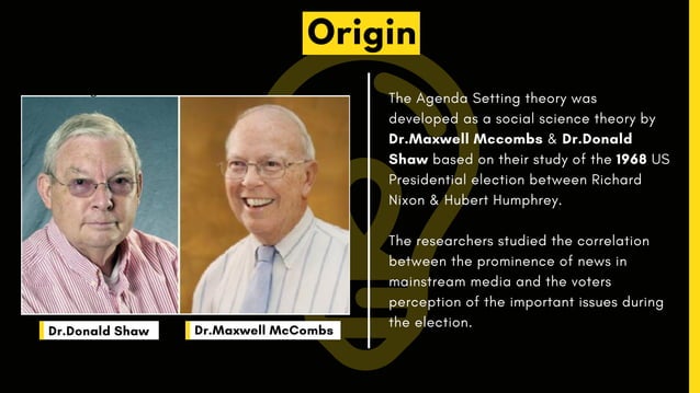 Agenda Setting Theory by Max McCombs and Donald Shaw | PPT