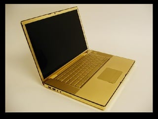 24K Gold Plated MacBook Pro with Diamond Studded Logo | PPT