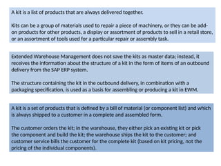 SAP EWM Kitting Processing in S4 HANA system | PPTX