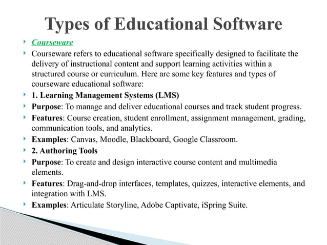 Educational software, reference software , | PPT | Free Download