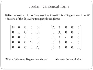 24 L4-Jordan.pptx Linear Transformation - Jordan Canonical Form PPT | PPTX