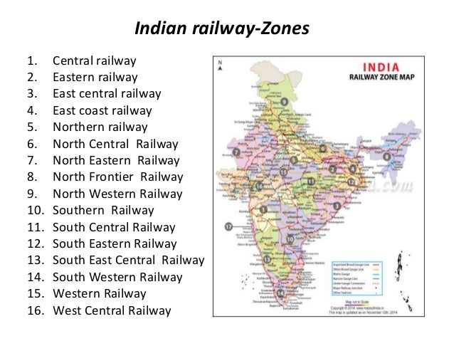 Map Of India Railway Zones Maps Of The World