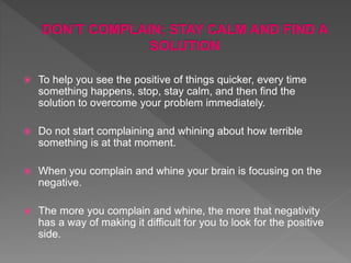 Look for the positive | PPTX