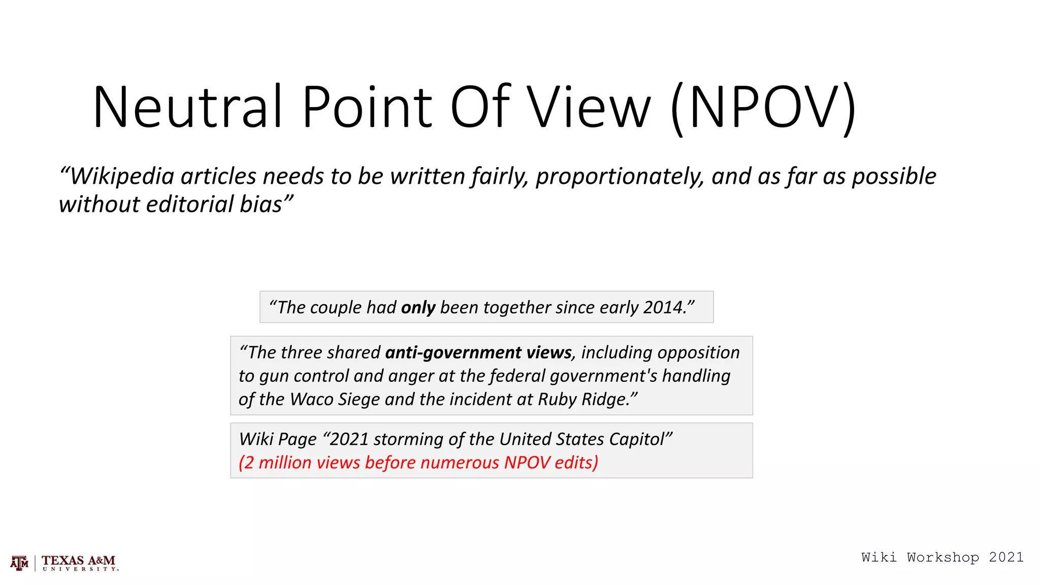 Towards Ongoing Detection Of Linguistic Bias On Wikipedia Ppt