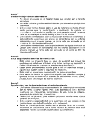 Manual esterilizacion minsal | PDF