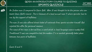 QC101: Sports Quizzicle | Piyush & Adarsh | PPT