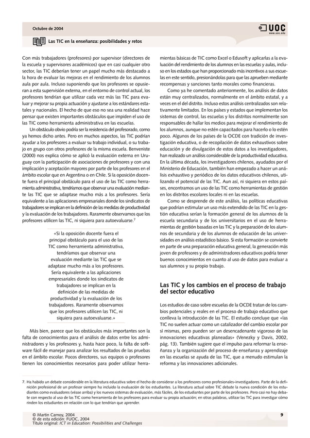 24 – martin carnoy – las tic en la enseñanza (1 18) | PDF