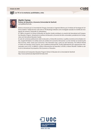 24 – martin carnoy – las tic en la enseñanza (1 18) | PDF
