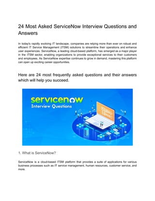 24 Most Asked ServiceNow Interview Questions and Answers.pdf