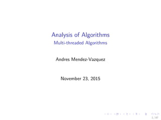 24 Multithreaded Algorithms | PDF