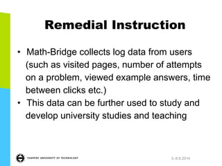 TUTMathematics Basic Skills Test & Remedial Instruction | PPTX